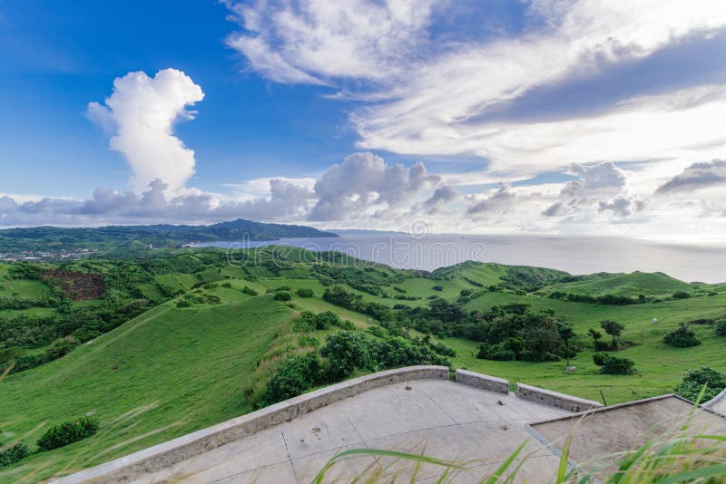 View from Vayang Rolling Hills, Ivatan Island, Batanes Stock Image ...