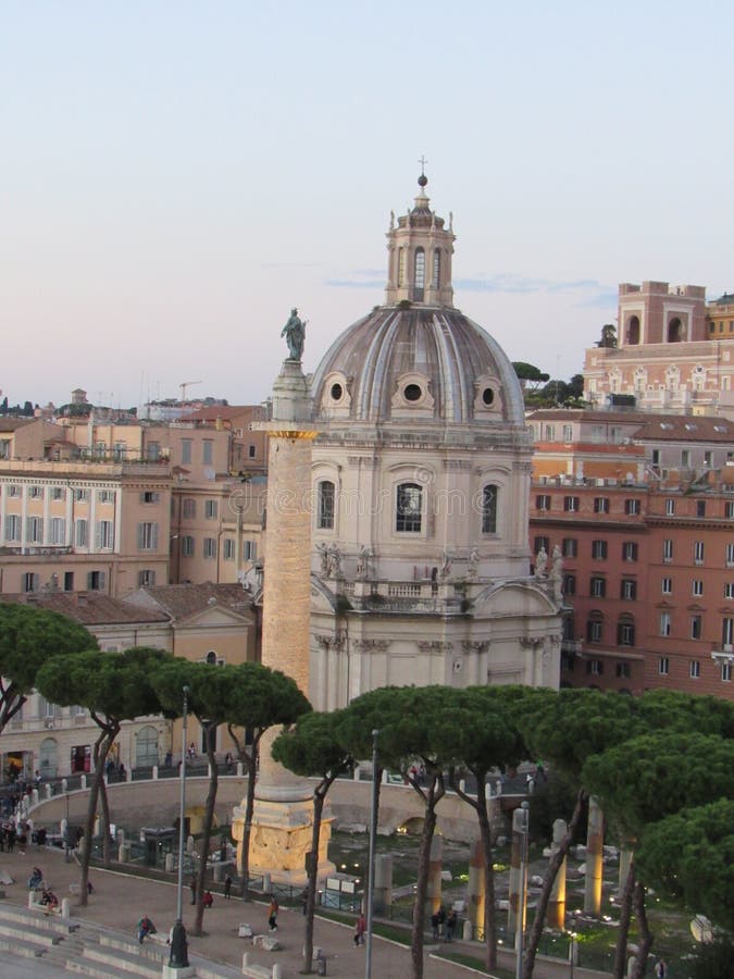View of the Venezia Palace. Rome Stock Photo - Image of panorama ...