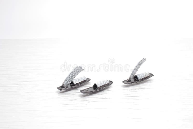 A View about a Very Simple Scale Model Fishing Boat Stock Image - Image ...