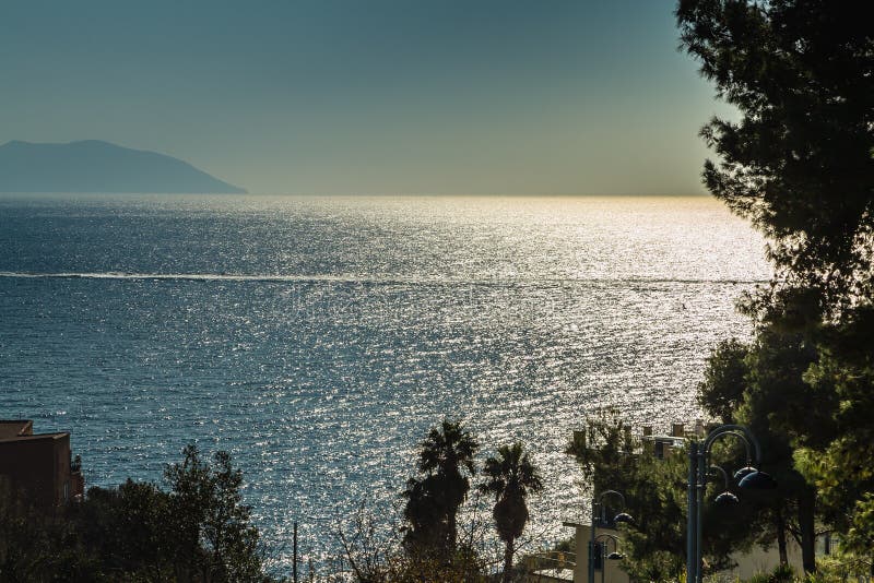 View of the Vesuve Volcan stock image. Image of panorama - 168806645