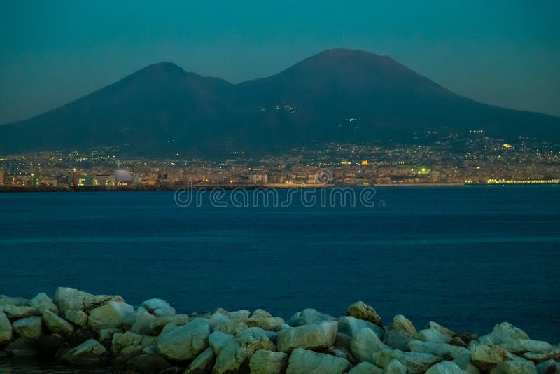 View of the Vesuve Volcan stock image. Image of nature - 168806471