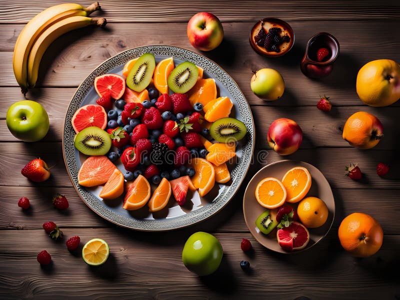 A View of a Vibrant Dining Table with Full of Different and Fresh ...