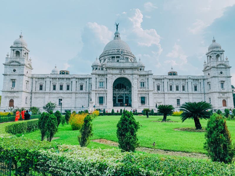 View of the Victoria Memorial Building in India Editorial Stock Image ...