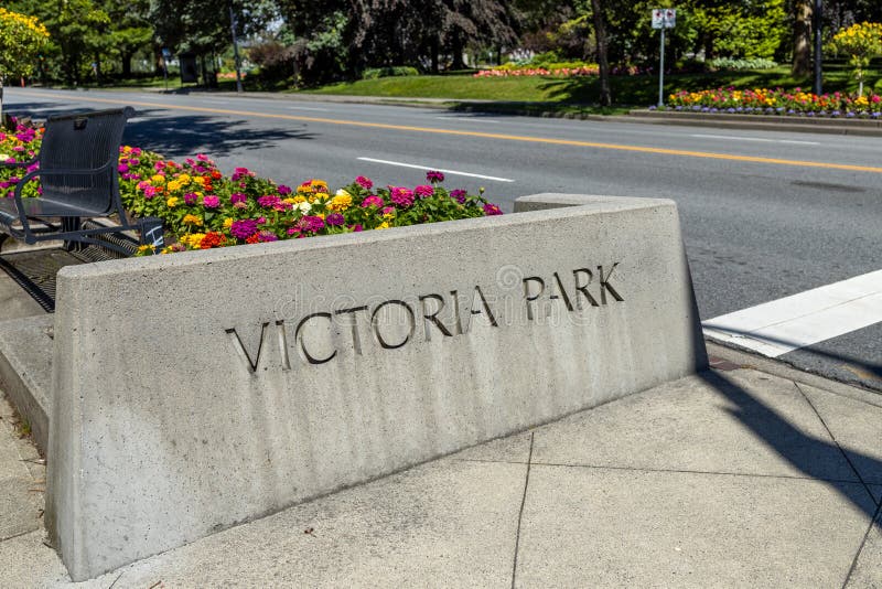View of Victoria Park in North Vancouver Editorial Stock Photo - Image ...