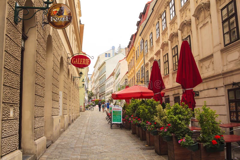 View of Vienna street editorial stock image. Image of architecture ...