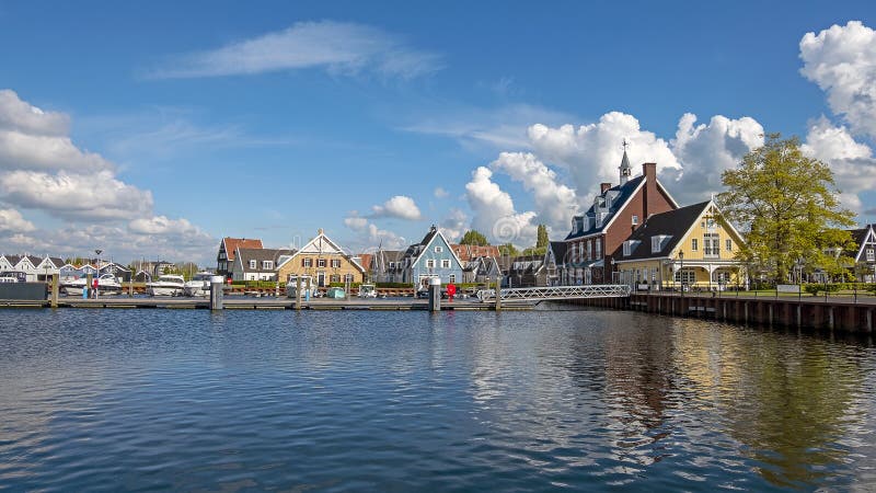 View on the Village Huizen in the Netherlands Stock Photo - Image of ...