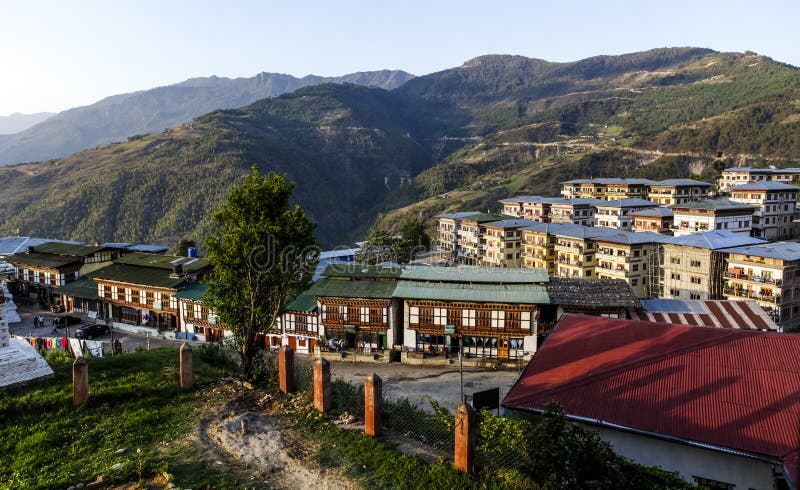 View at the Village of Mongar, East Bhutan Stock Image - Image of ...
