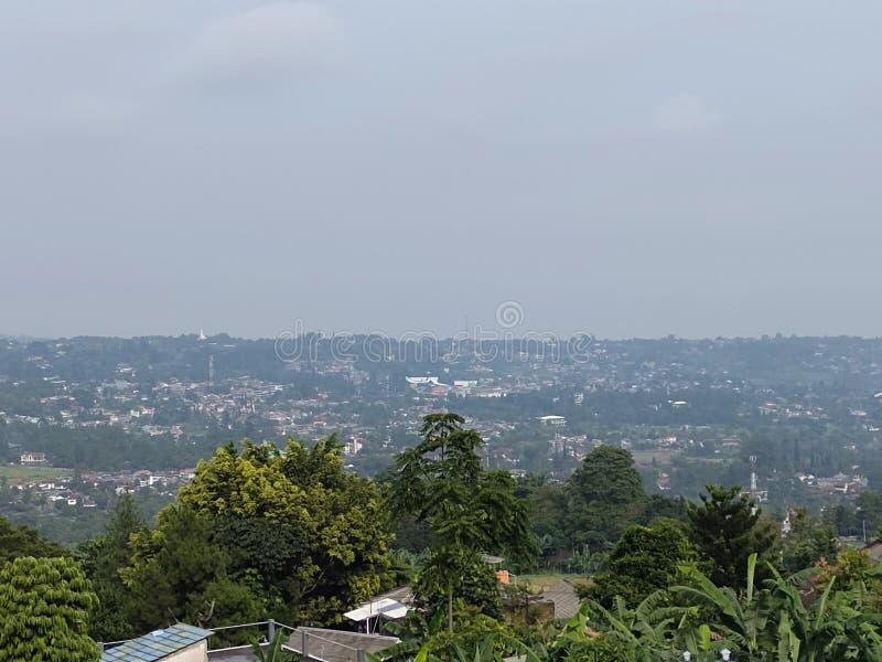 The View Village in the Morning Peak of Bogor Stock Photo - Image of ...