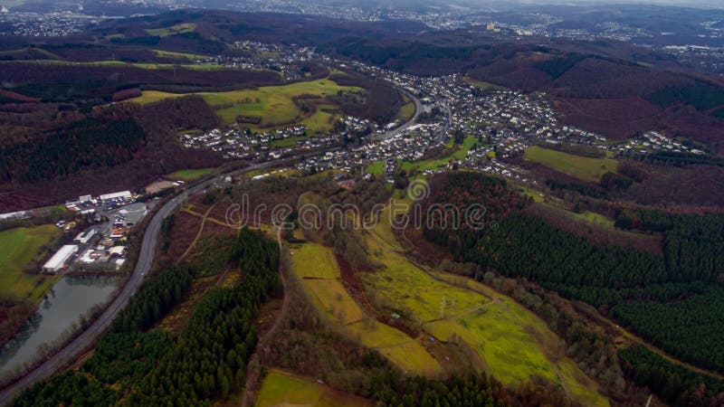 View of the Village Seelbach in the Siegerland Area, Germany Stock ...