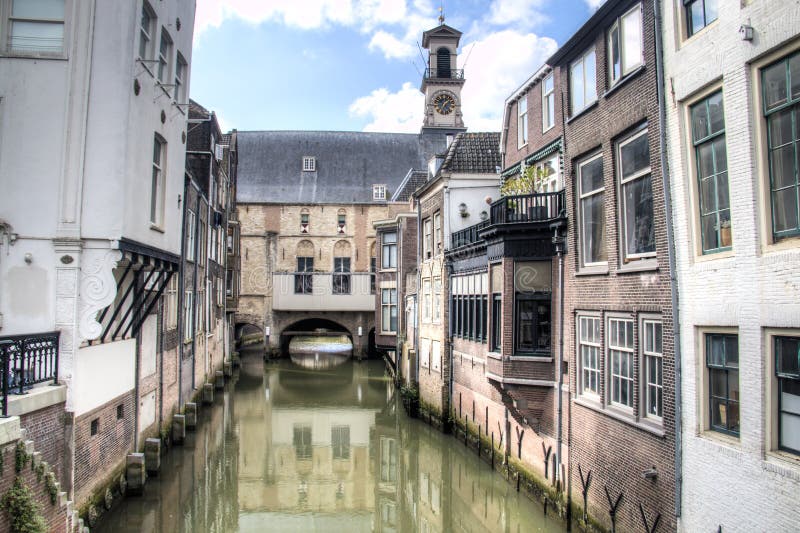 View of Dordrecht editorial stock photo. Image of ship - 161849433