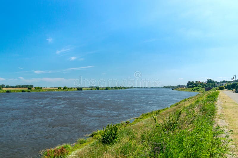 View of the Vistula River Along the Vistula Boulevard Stock Photo ...