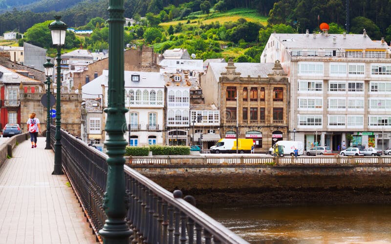 View of Viveiro with Bridge Editorial Image - Image of europe, cillero ...