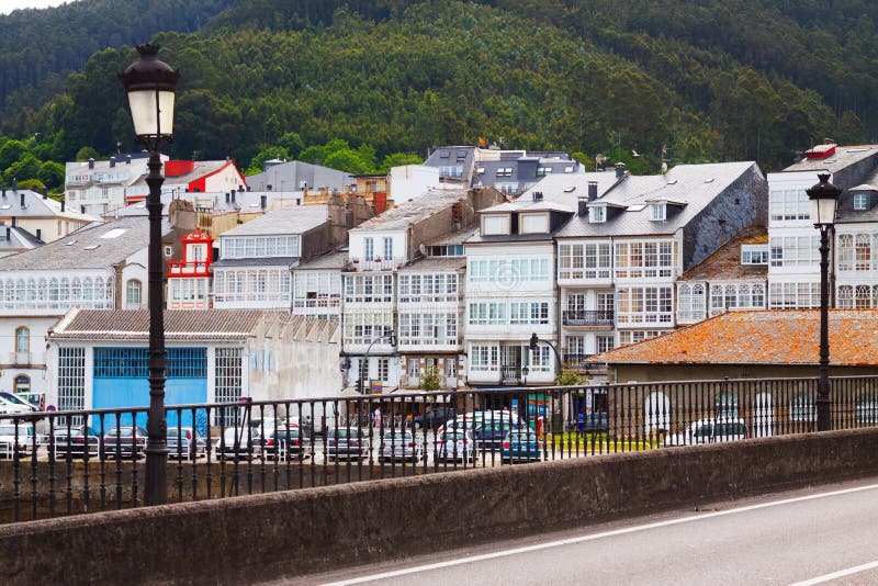 View of Viveiro with Bridge Editorial Stock Photo - Image of road ...