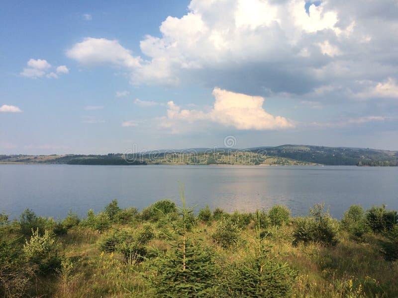 Lake of vlasina stock image. Image of many, vlasina - 123462125