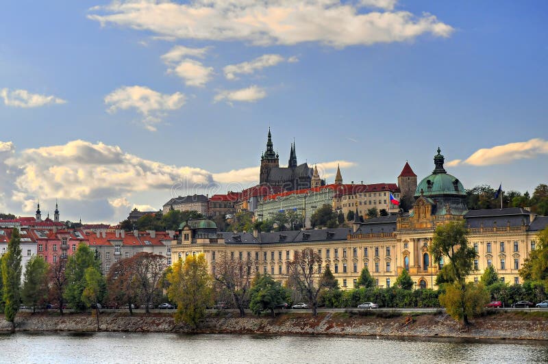 View of Vltava river stock photo. Image of colorful, tops - 26332054