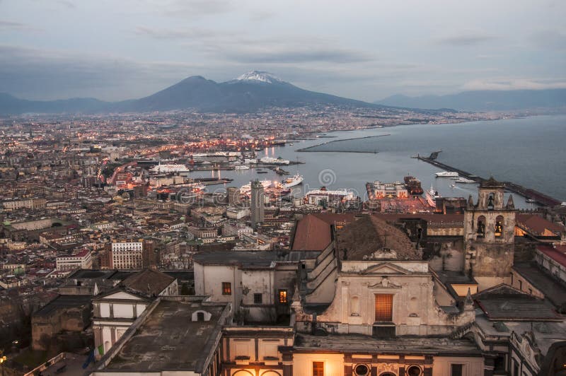 Bay of Naples stock photo. Image of italy, panorama, building - 29878868