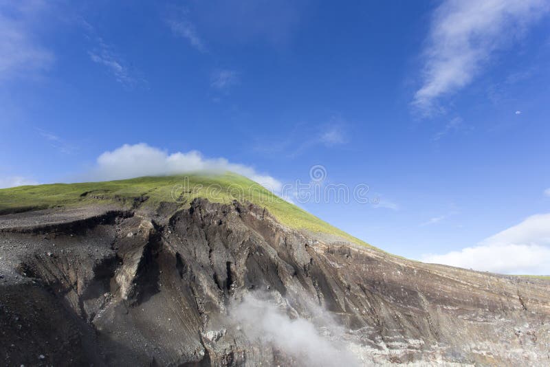 View of Volcano in Manado at the End of Hiking Stock Image - Image of ...