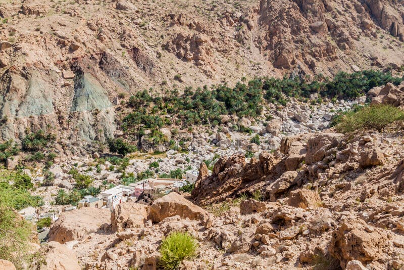 View of Wadi Tiwi, Om stock image. Image of steep, fresh - 187506571