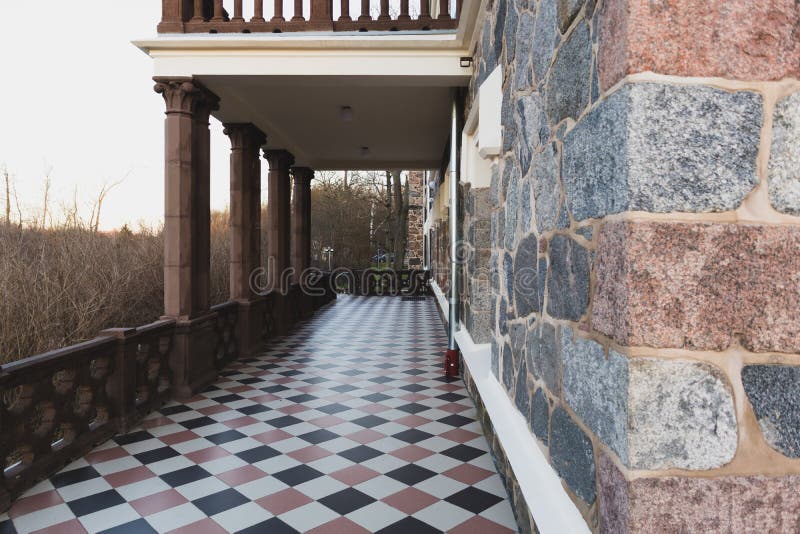 View of the Wall of an Old House Built of Large Stones. the House Has a ...