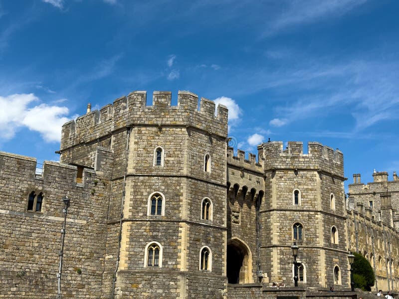 View of the Walls of Windsor Castle UK Editorial Photo - Image of ...