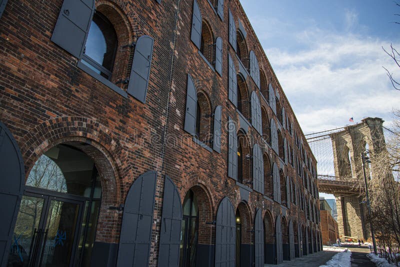 Warehouse and a bridge stock photo. Image of doors, bridge - 173058062