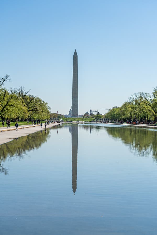 View of Washington Monument from the Lincoln Memorial in Washington, D ...