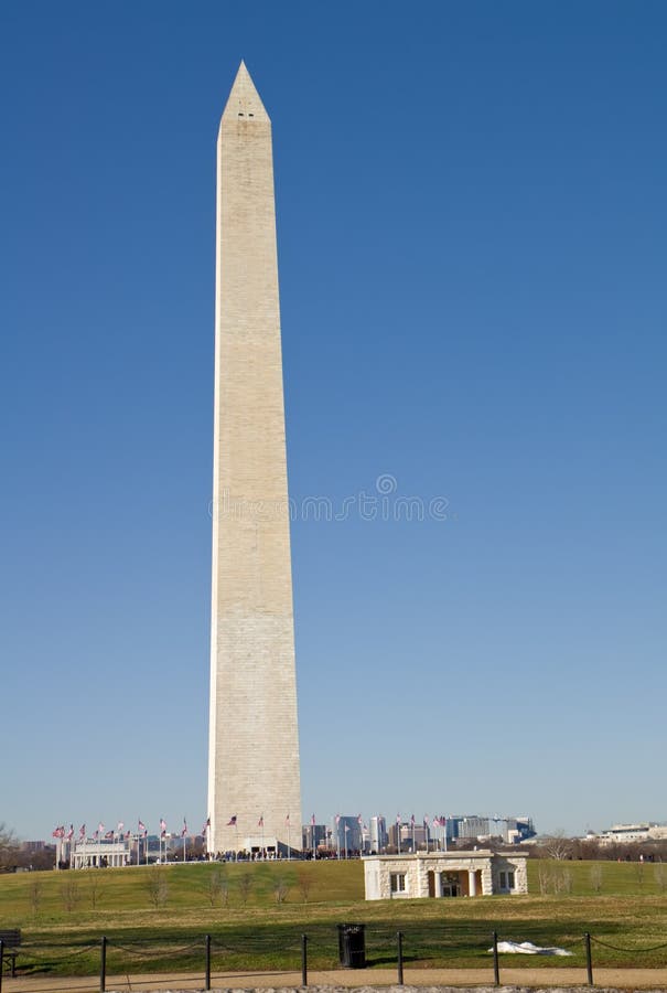 View Of The Washington Monument Vertical Stock Photo - Image of capital ...