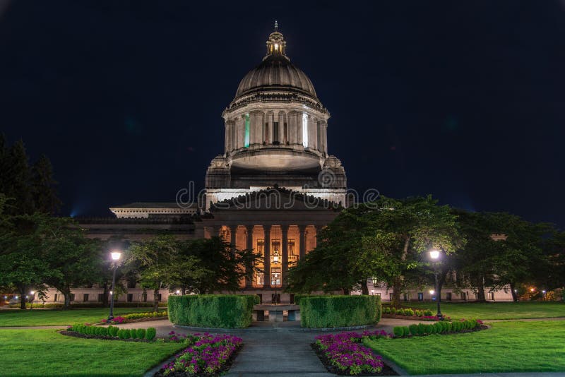 A View a the Washington State Capitol Building Stock Photo - Image of ...