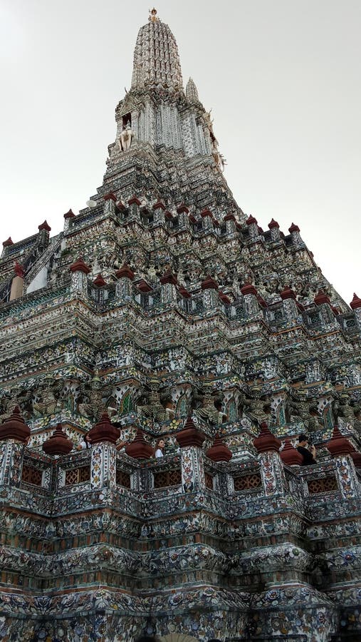 View of Wat Arun Temple Thailand Stock Photo - Image of arun, temple ...