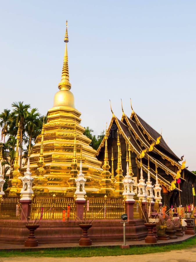 Wat Phan Tao, Chiang Mai, Thailand Stock Image - Image of inthahin ...