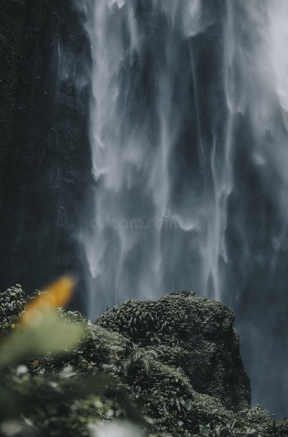 View of Waterfall in Java, Indonesia Stock Photo - Image of travel ...