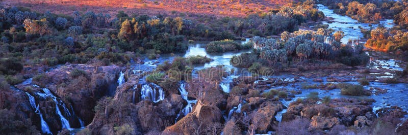 View of Waterfall in Namibia Stock Image - Image of valley, desert ...