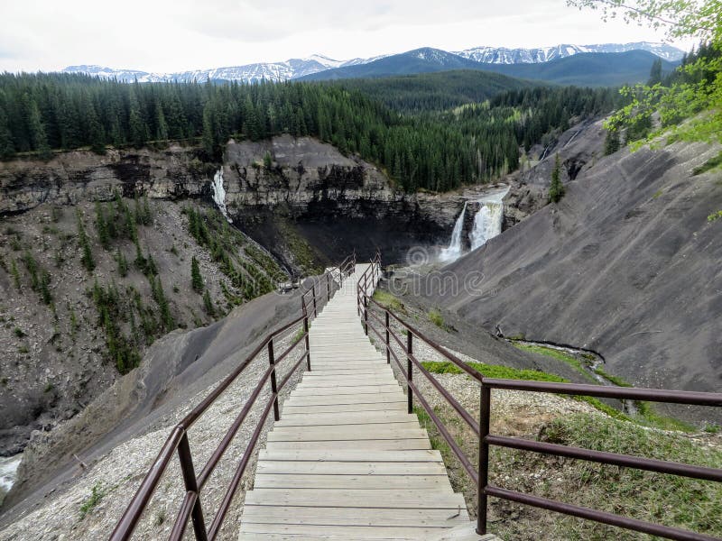 A View of the Waterfall at Ram Falls, in Ram Falls Provincial Park ...
