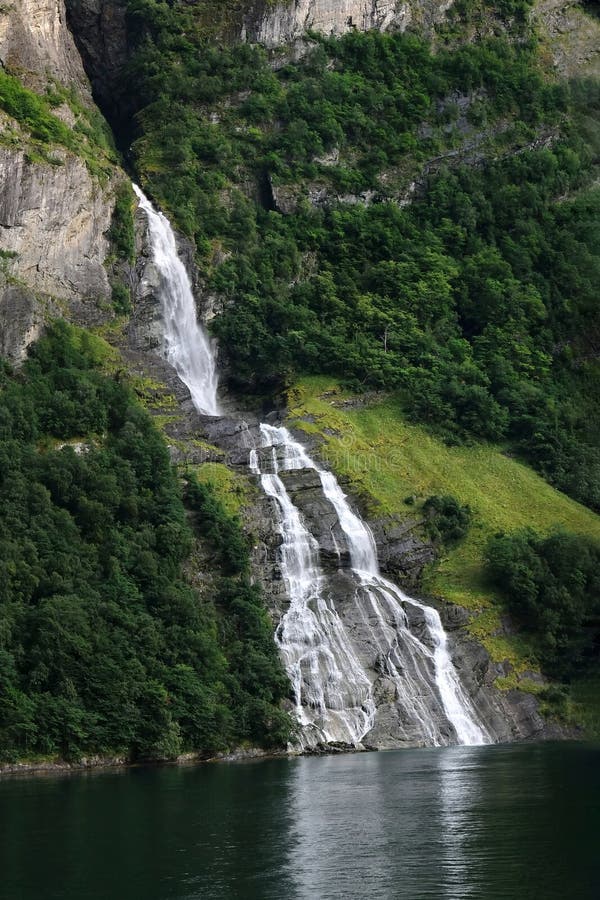 View of a Waterfall among Rocky Rocks. Stock Photo - Image of waterfall ...