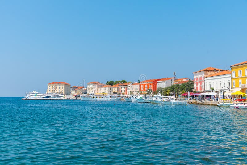 View of the Waterfront of Porec in Croatia Stock Photo - Image of riva ...