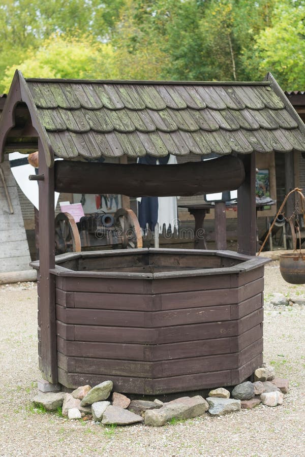 View of the Well from the Middle Ages Stock Image - Image of antique ...