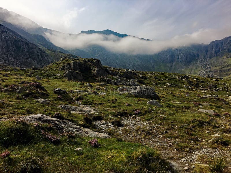 A View of the Welsh Mountains Stock Photo - Image of lake, summer ...