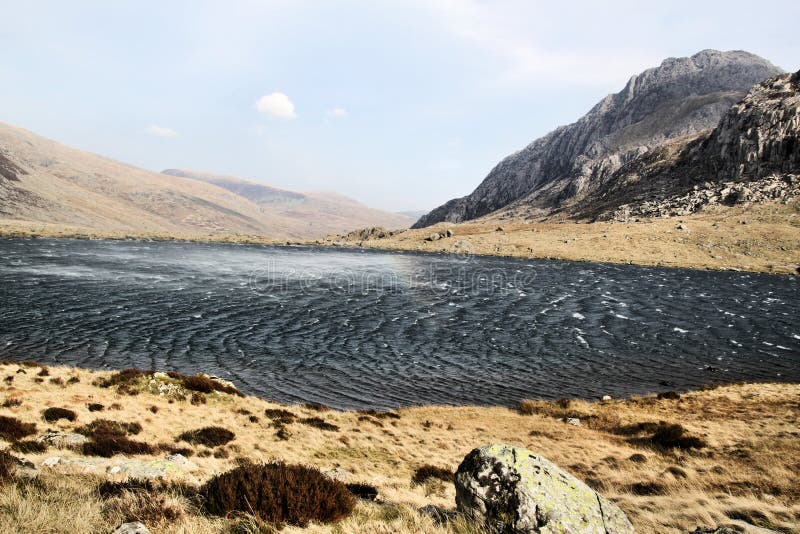 A View of the Welsh Mountains Near Snowdon Stock Image - Image of hill ...