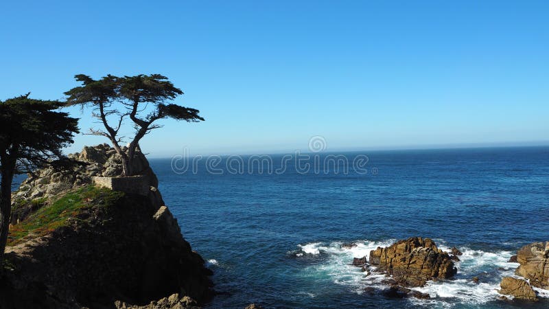 View of West Coast or Pacific Coast Stock Photo - Image of wave, rock ...