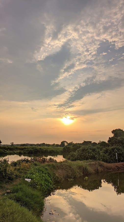 View Which is Very Beautiful in the Afternoon Stock Image - Image of ...