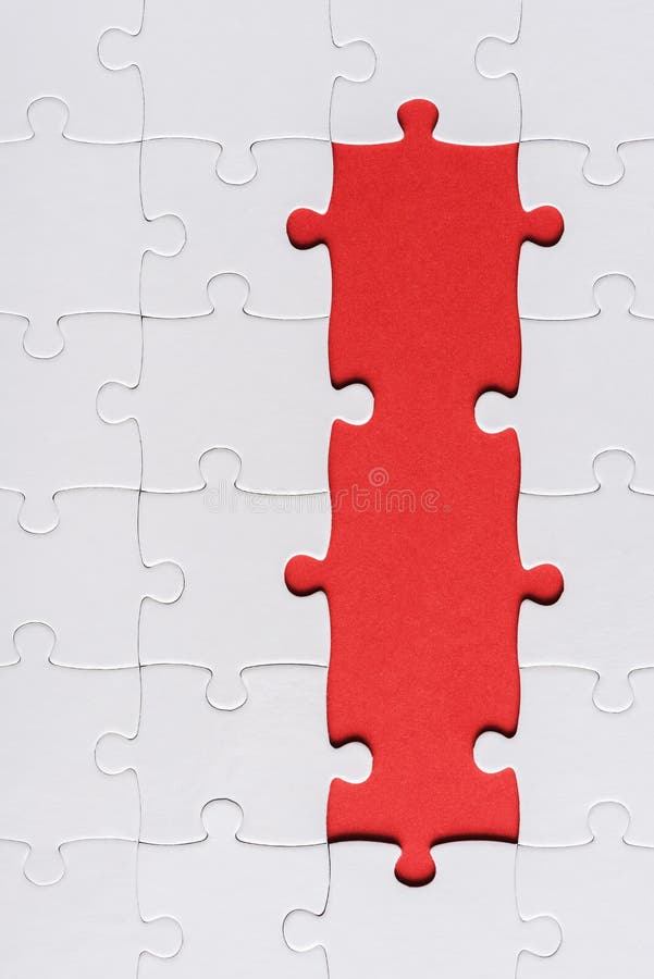 Incomplete jigsaw puzzle stock photo. Image of interlocked - 29123418
