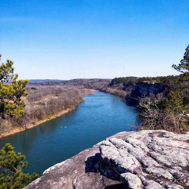 View of the White River stock image. Image of cliff - 159365521