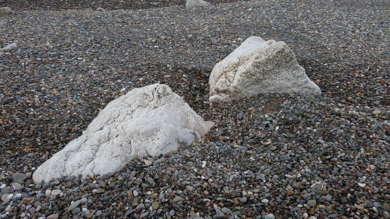 View of White Rocks on Beach Stock Photo - Image of nature, coast: 69793964