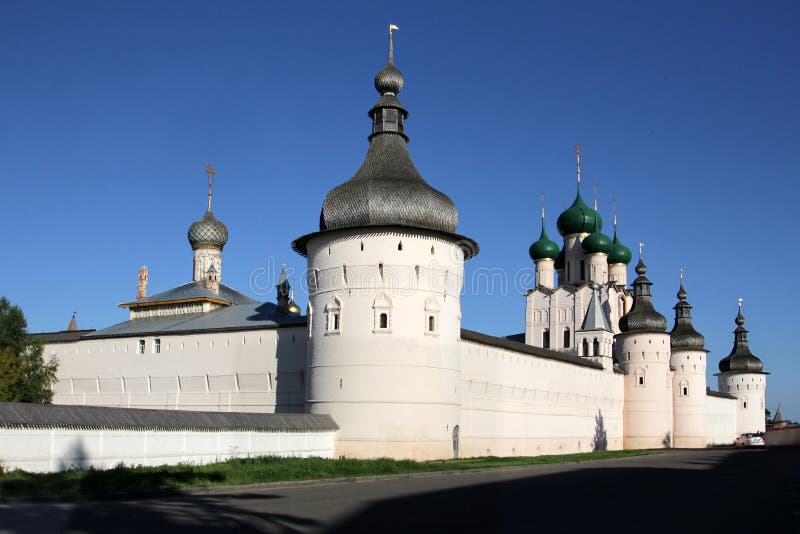 View of the White Stone Kremlin Stock Photo - Image of building ...