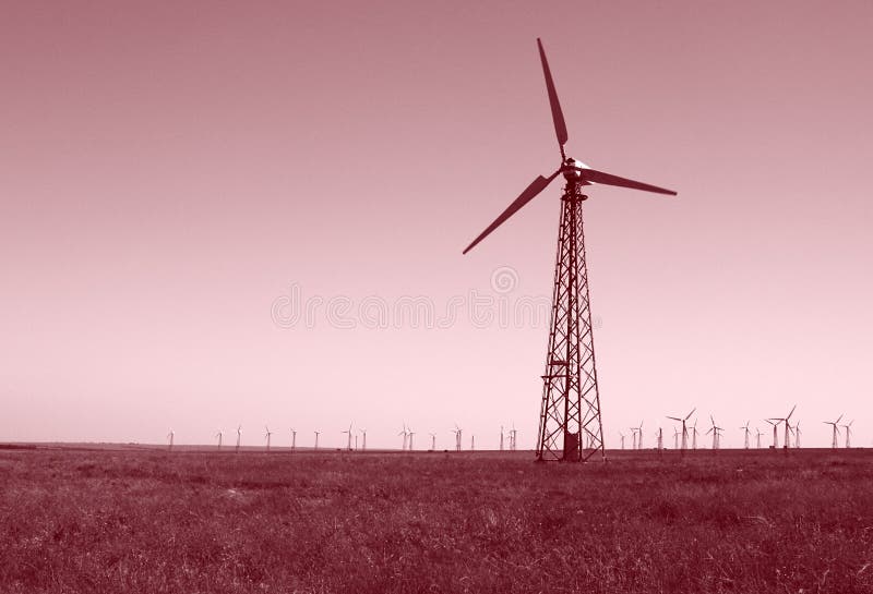 Wind Turbines Power Station Stock Image - Image of energy, protected ...