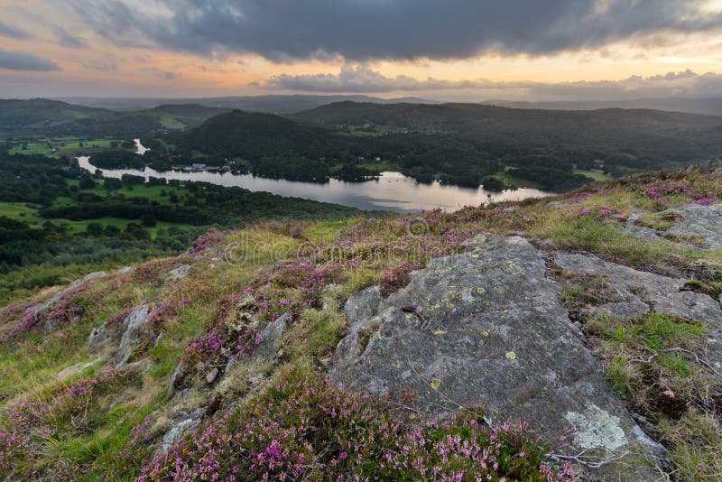 View of Windermere from Gummers How, Lake District. Stock Photo - Image ...