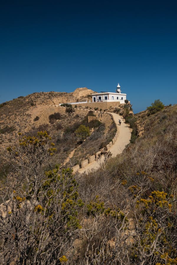 View of the Lighthouse and the Road To it Stock Image - Image of ...