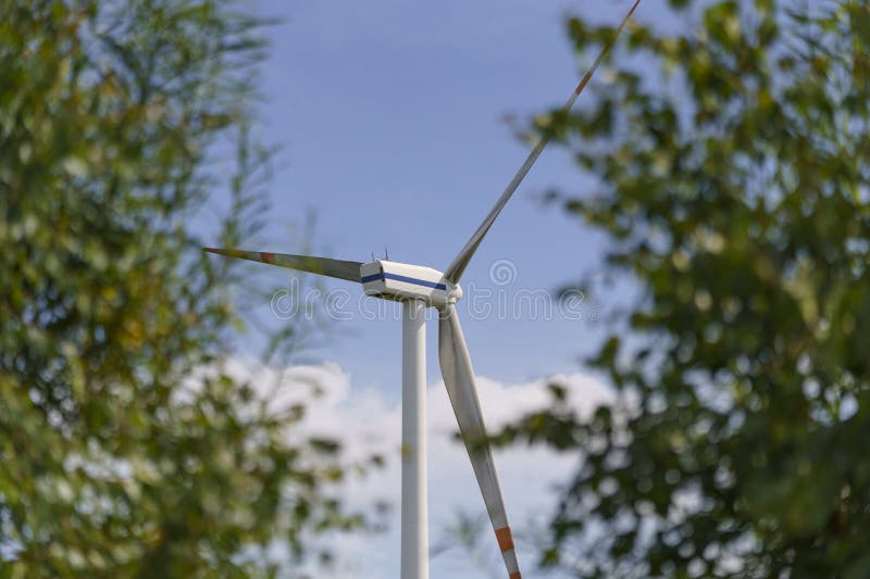 A View of a Windmill Generating Electricity from Renewable Energy ...