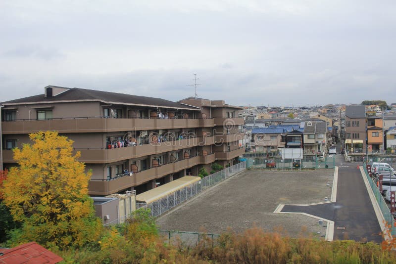 View from Window Airport Express HARUKA, Osaka Editorial Photography ...