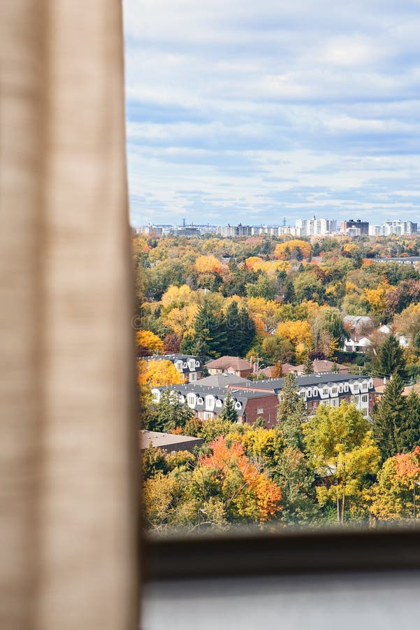 View from window, autumn stock photo. Image of autumn - 45916392